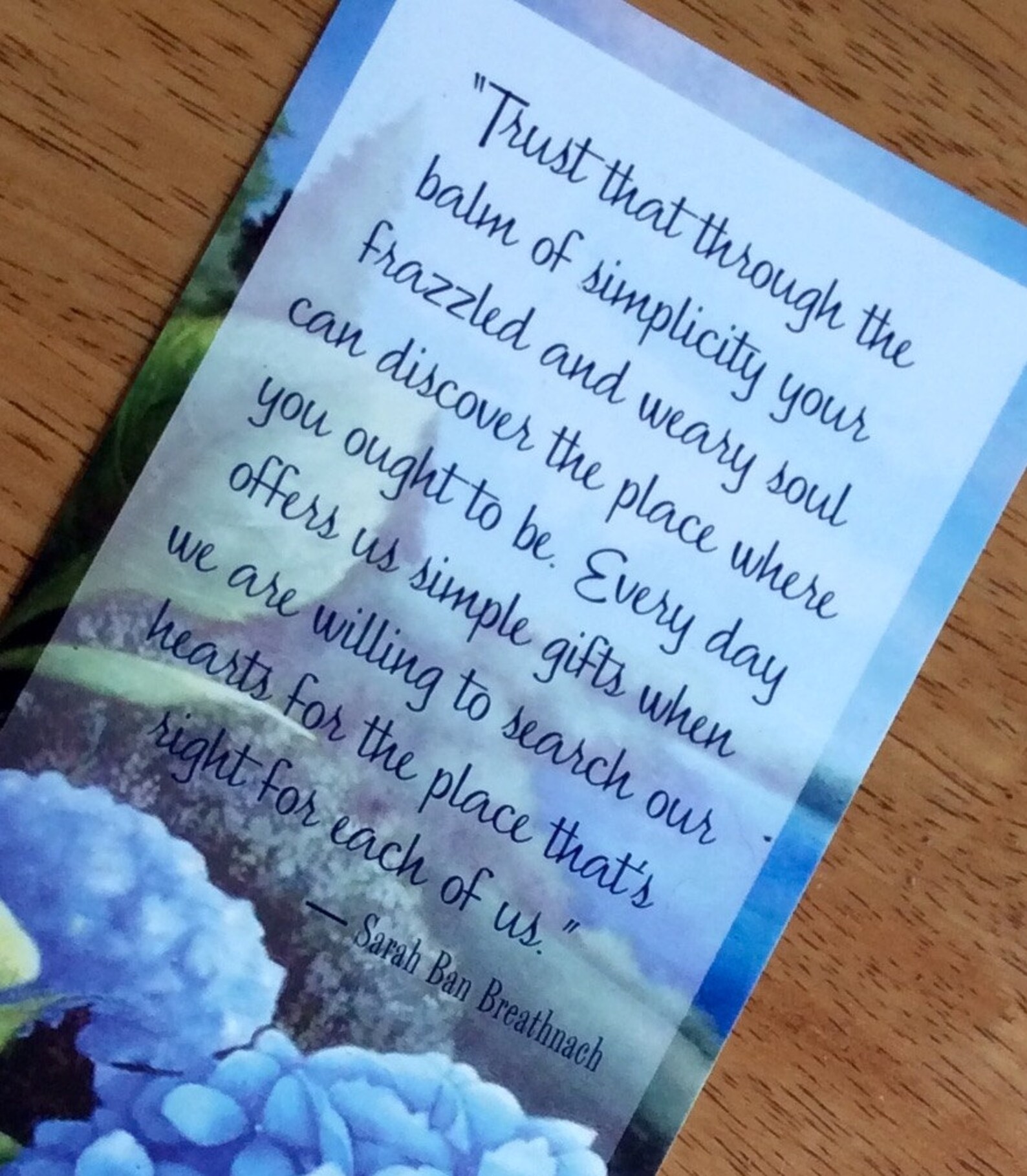 Inspirational keepsake card with quote encouragement card | Etsy