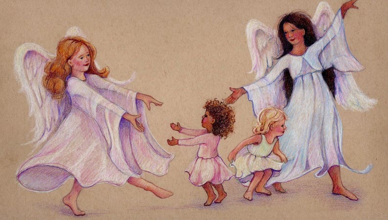 Angels Dancing the Day You Were Born! ; Birthday Card - Etsy