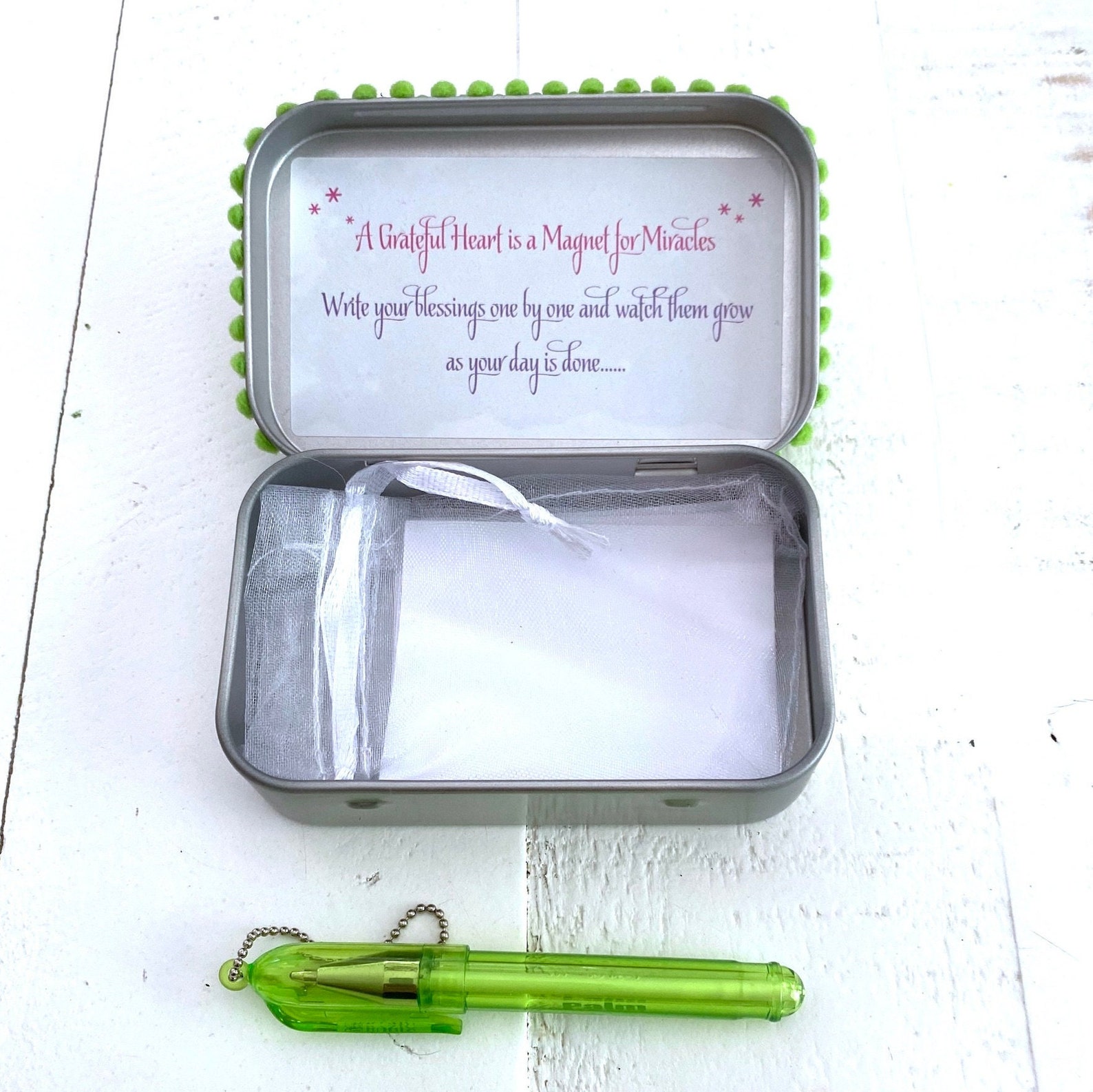 GRATITUDE BOX, Daily Gratitude; Prayer Box; Free Shipping,lotus Art ...