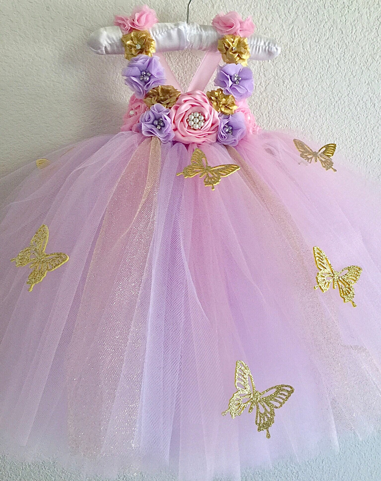 Pinklavender and Gold Butterfly Tutu Dresssmash Cake Tutu | Etsy