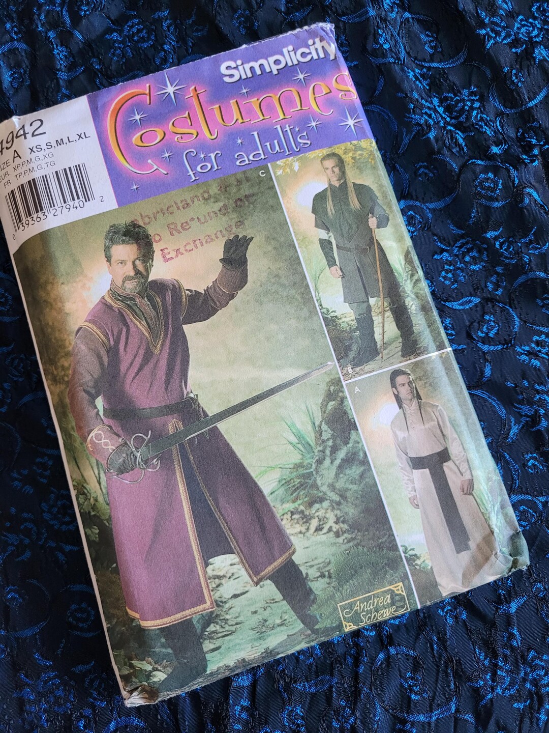 Simplicity 4942 Uncut Sewing Pattern, Elven Lord Robe, Elf Archer Tunic ...