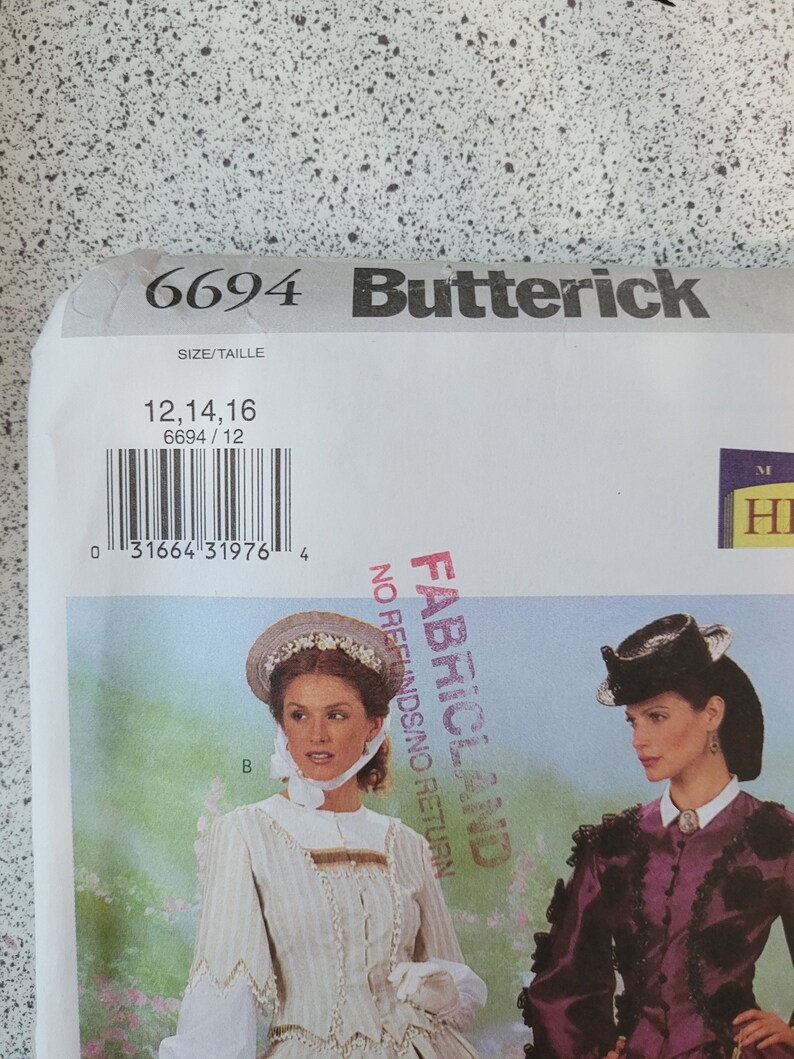 Uncut Butterick Pattern 6694 Civil War Dresses Gown Making - Etsy