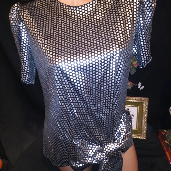 Silver Blouse - Etsy