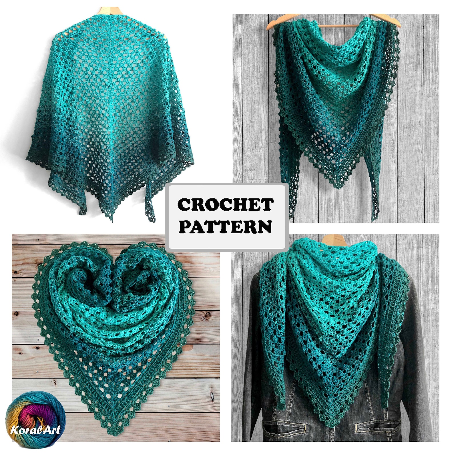 SKYE CLASSIC Crochet Shawl Pattern Crochet Pattern Shawl - Etsy