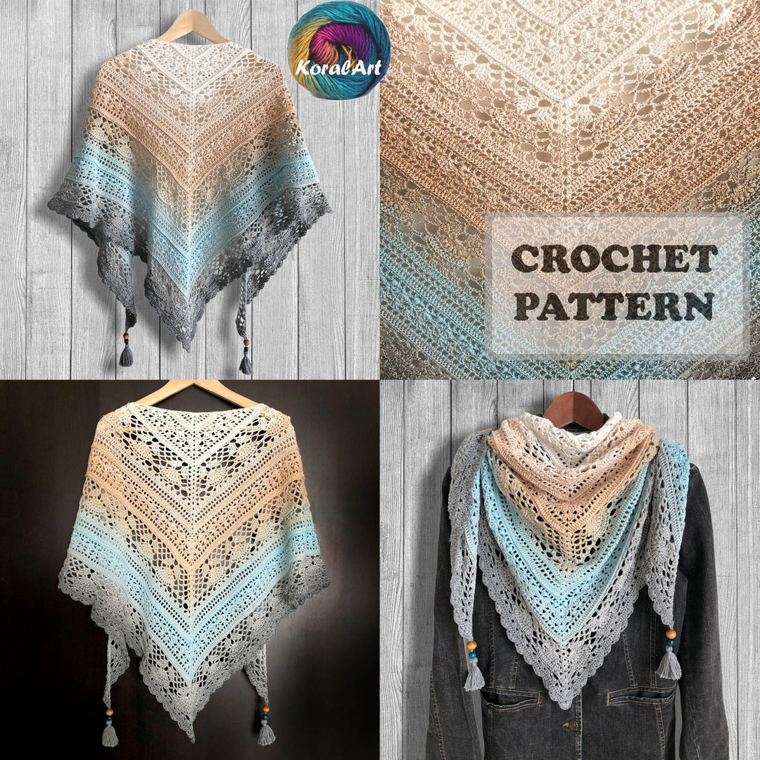 Crochet Shawl Pattern, Crochet Pattern, Shawl Pattern, Digital Pattern ...