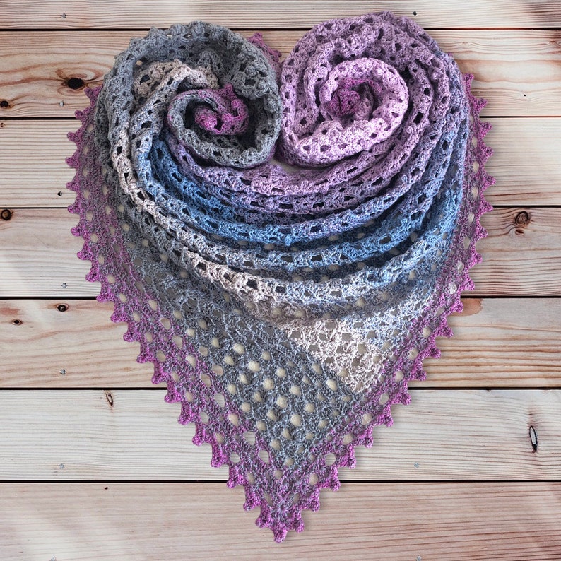 SKYE Crochet Shawl Pattern, Crochet Pattern, Shawl Pattern, Digital ...