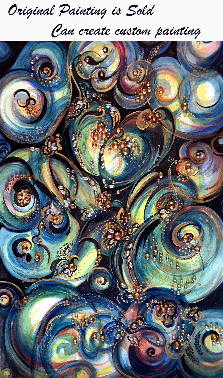 Indira Net, Cosmic, Modern, Heavenly, Infinite, Contemporary Abstract ...