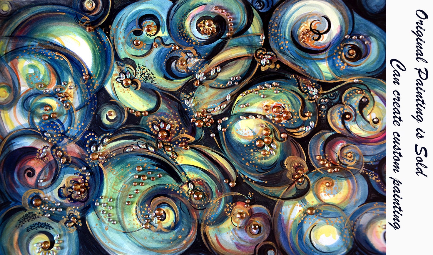 Indira Net, Cosmic, Modern, Heavenly, Infinite, Contemporary Abstract ...