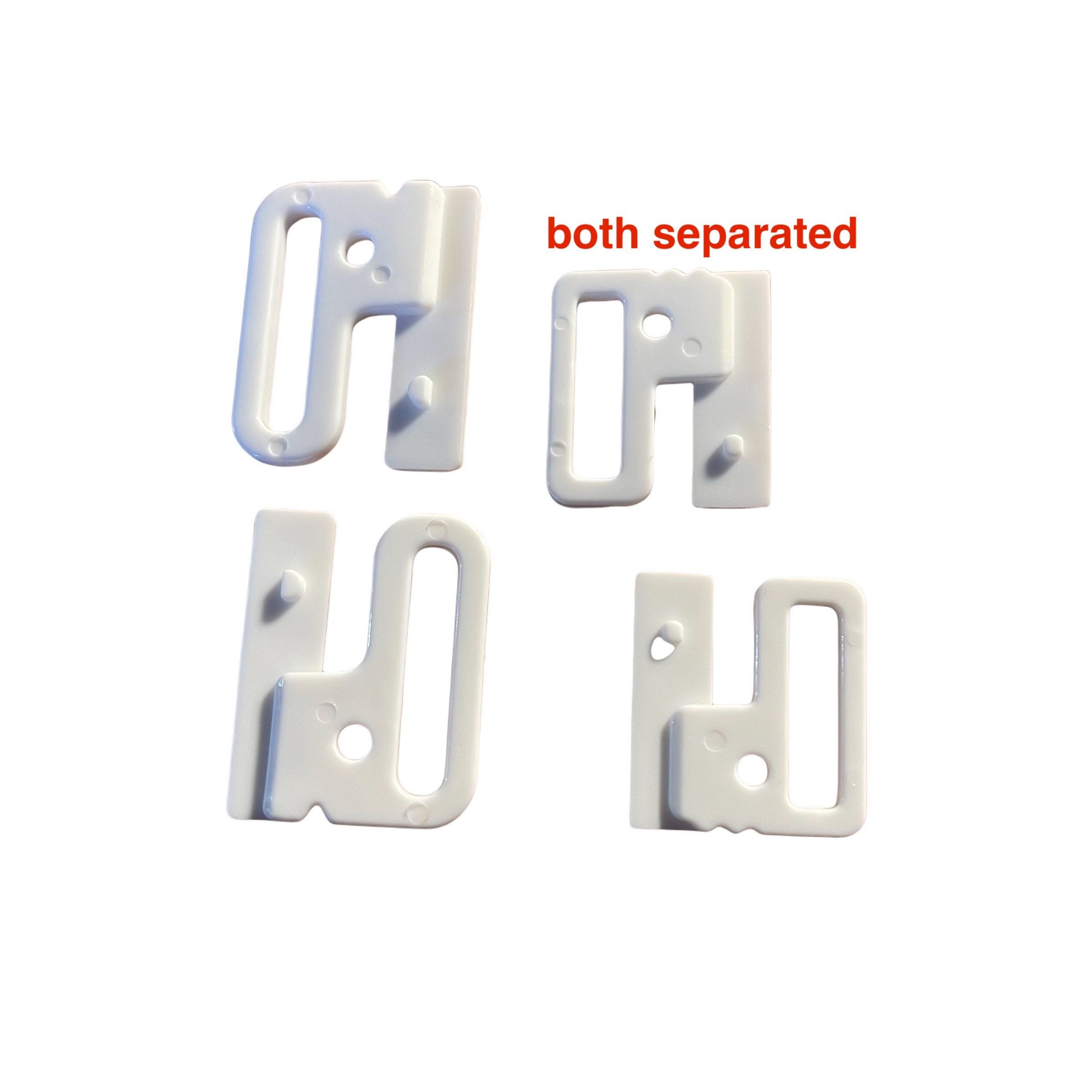 Bikini Bra Bathing Suit Closure, Clip, Clasp Clicker White Black and ...