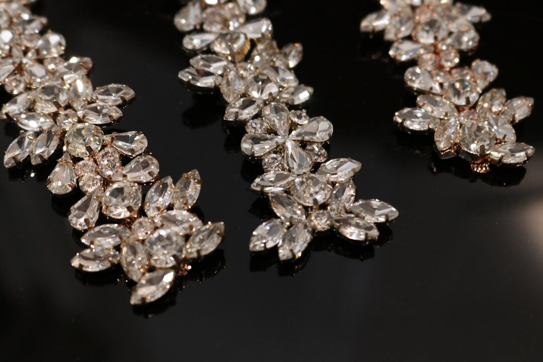 Applique Trim, Bridal Applique, DIY Weddings, Trim, Rhinestone Trim ...