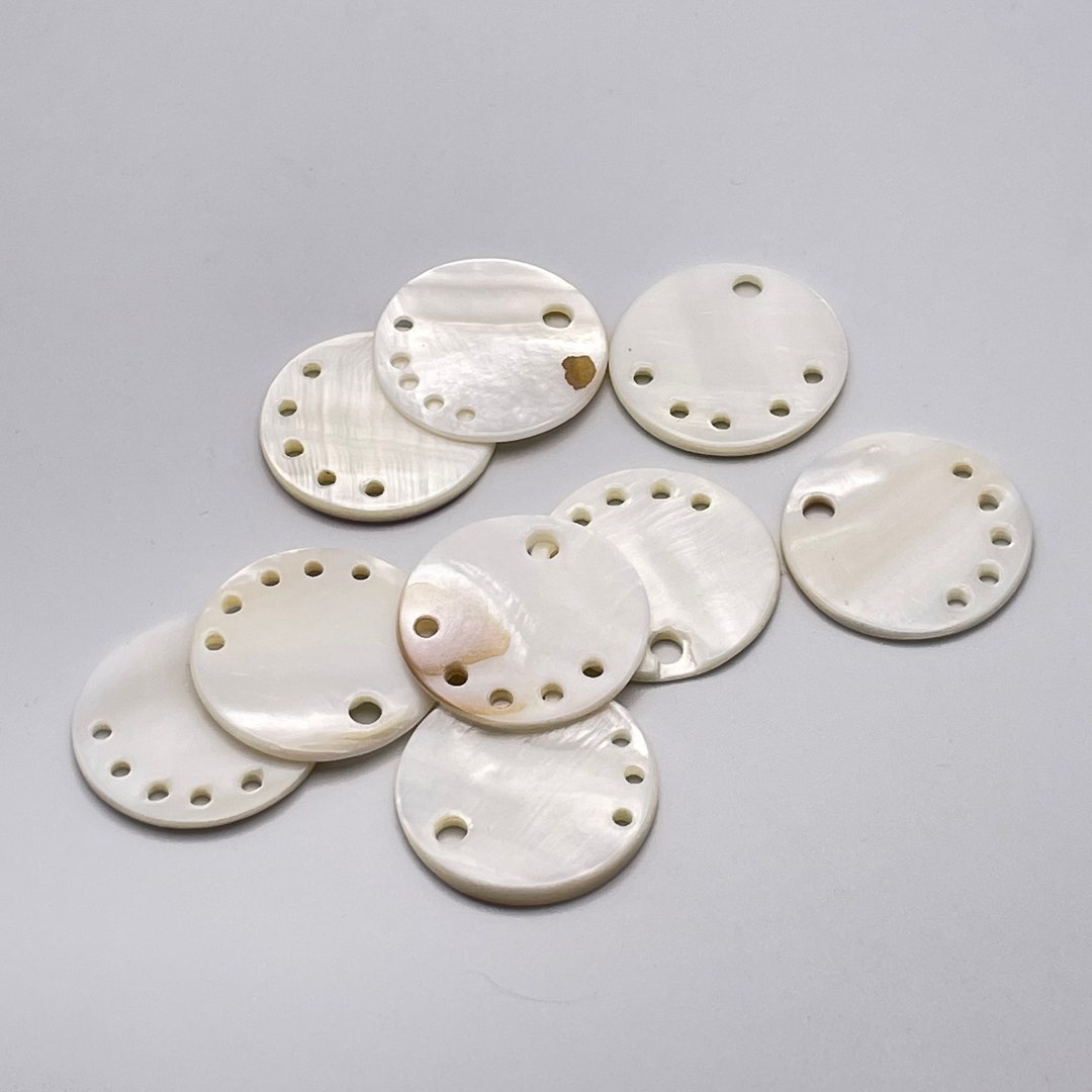 Shell Coin Connectors Ready to Ship Jewelry Bookmarks Stitch Markers ...