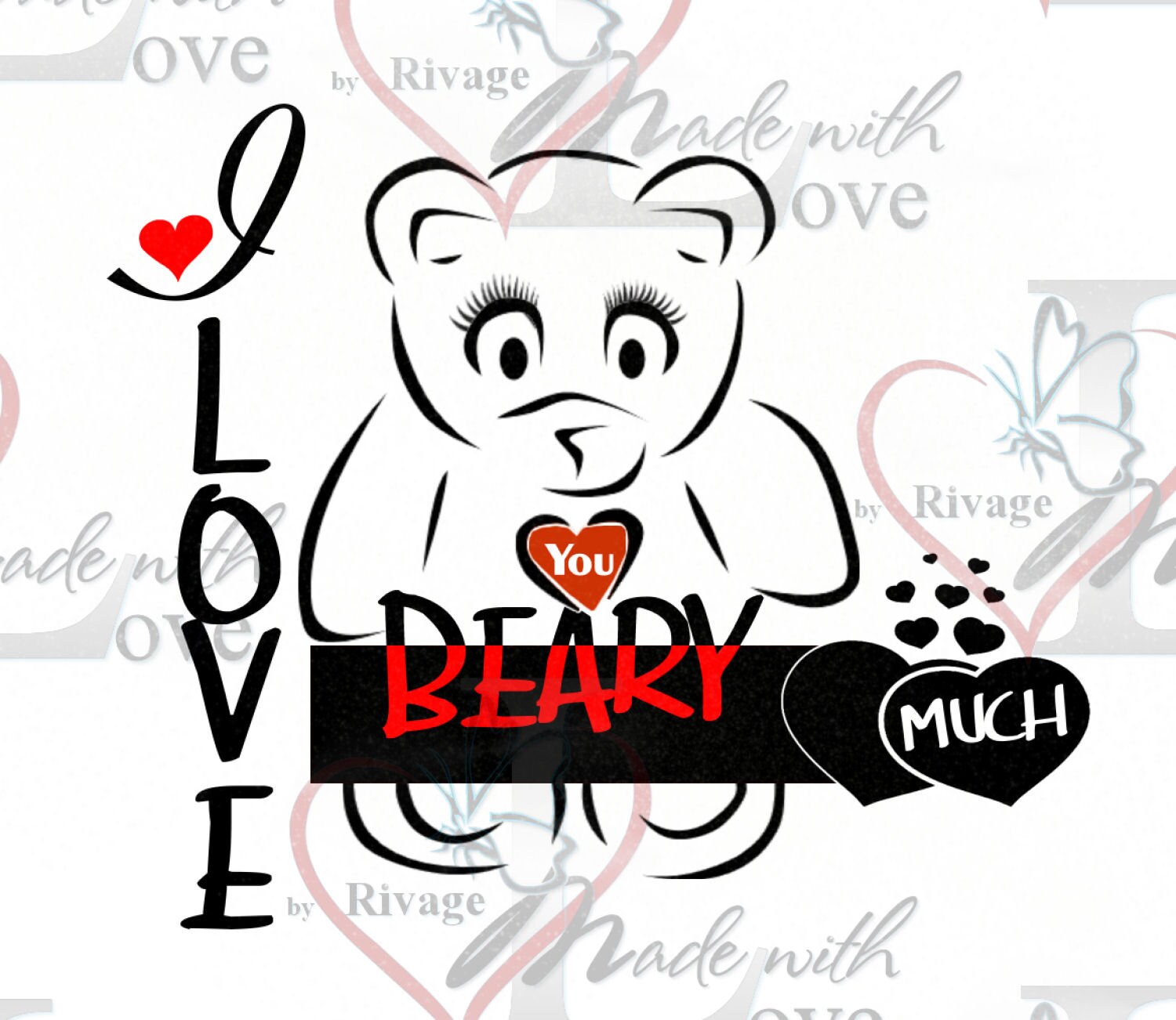 Beary Much instant Download SVG PNG EPS Cricut - Etsy