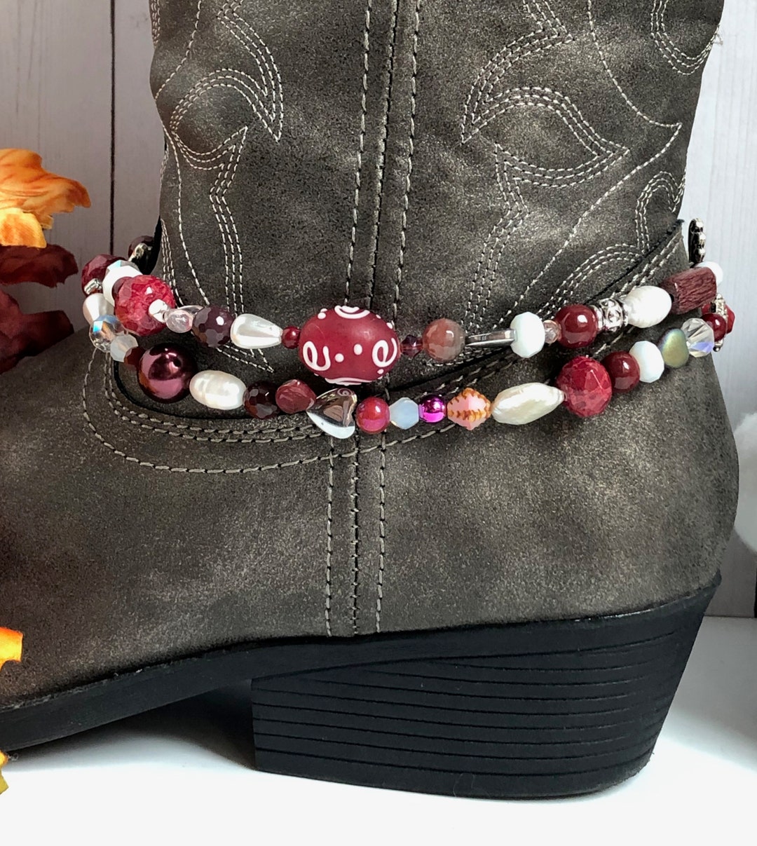 Pulsera de bota con cuentas Texas A&M Aggie - Etsy España
