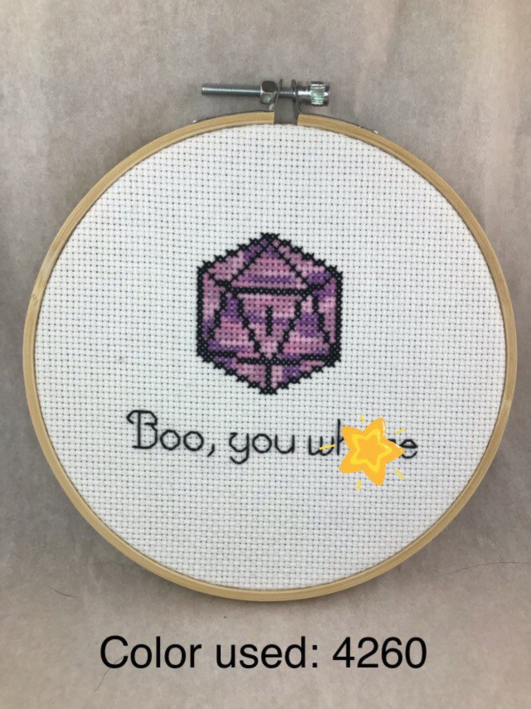 Mean Girls “boo, You Wh**e” Movie Quote Critical Fail Dice Cross Stitch ...
