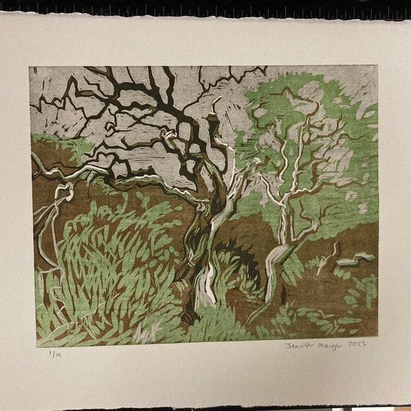 Woodcut Print - Etsy