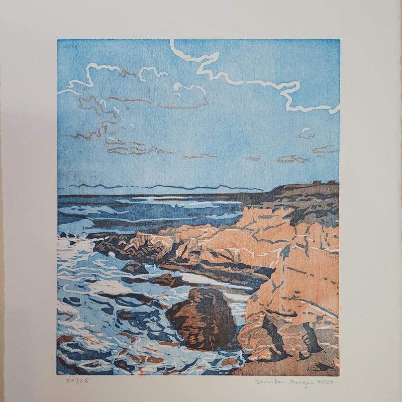 Color Woodcut - Etsy