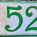 Green Custom House Number Sign Hand Painted Personalized Sign - Etsy