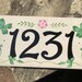 Hand Painted Victorian and Italian Style House Number Plaque, Unique ...