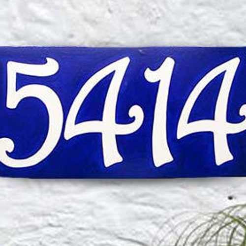 Large House Numbers Custom Hand Painted Address Tiles | Etsy