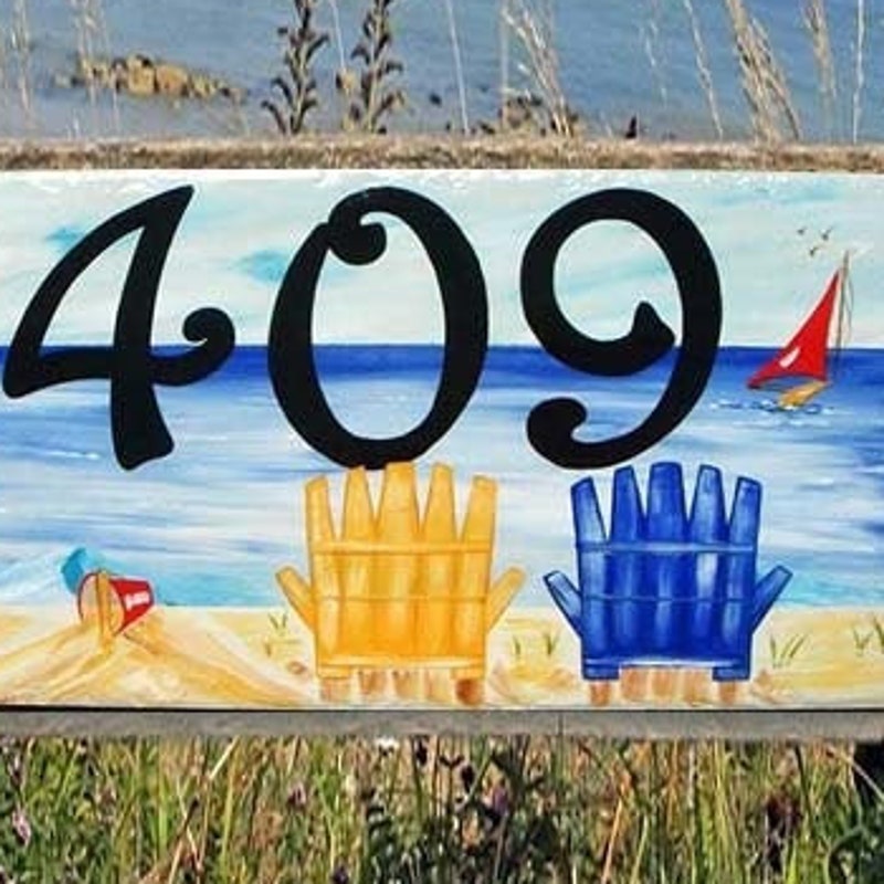 Beach House Numbers - Etsy