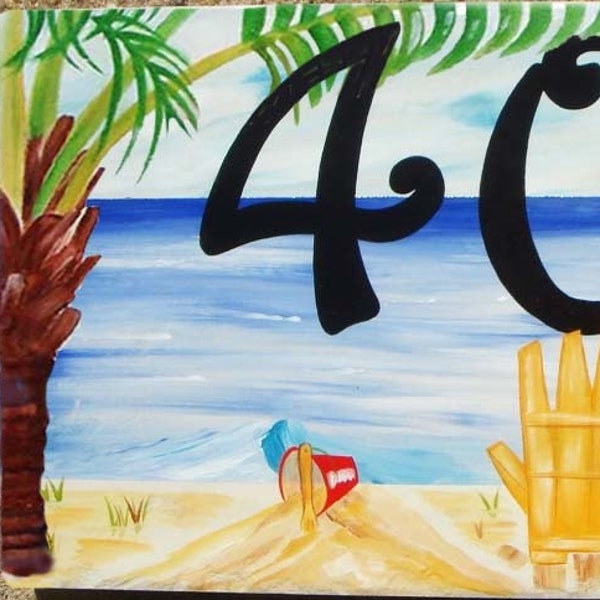 Beach House Numbers - Etsy