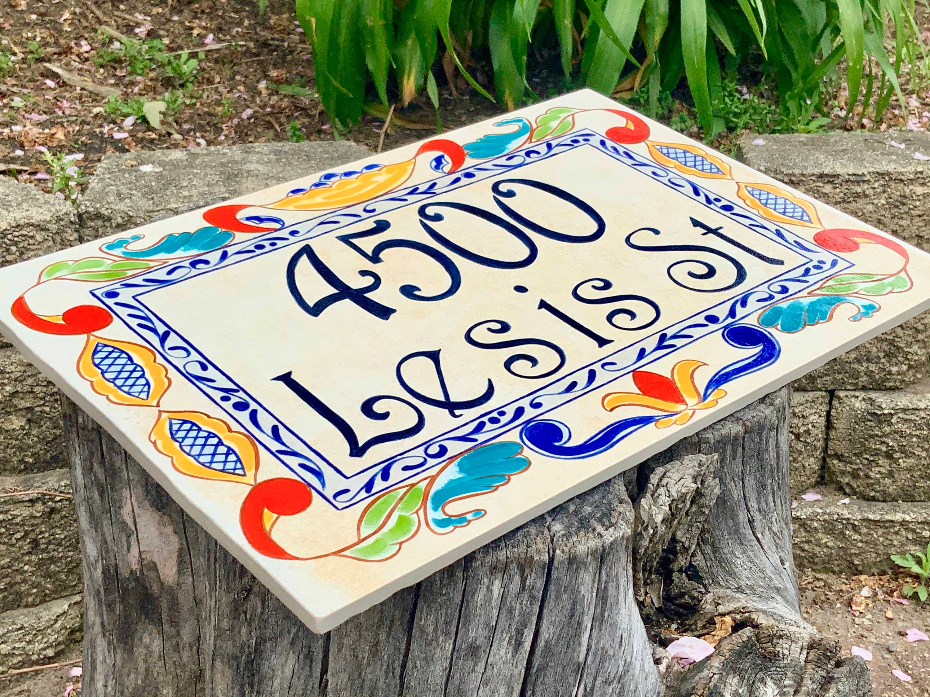 Italian House Number Tiles