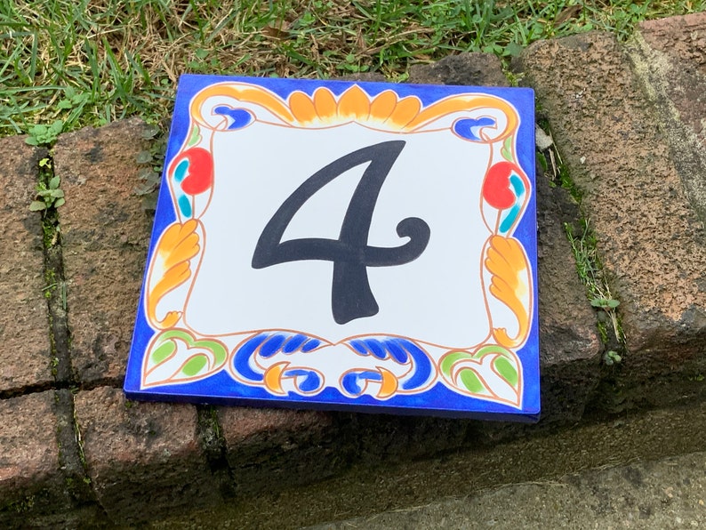 Ceramic House Numbers, House Number Plaque, Italian House Number Design ...