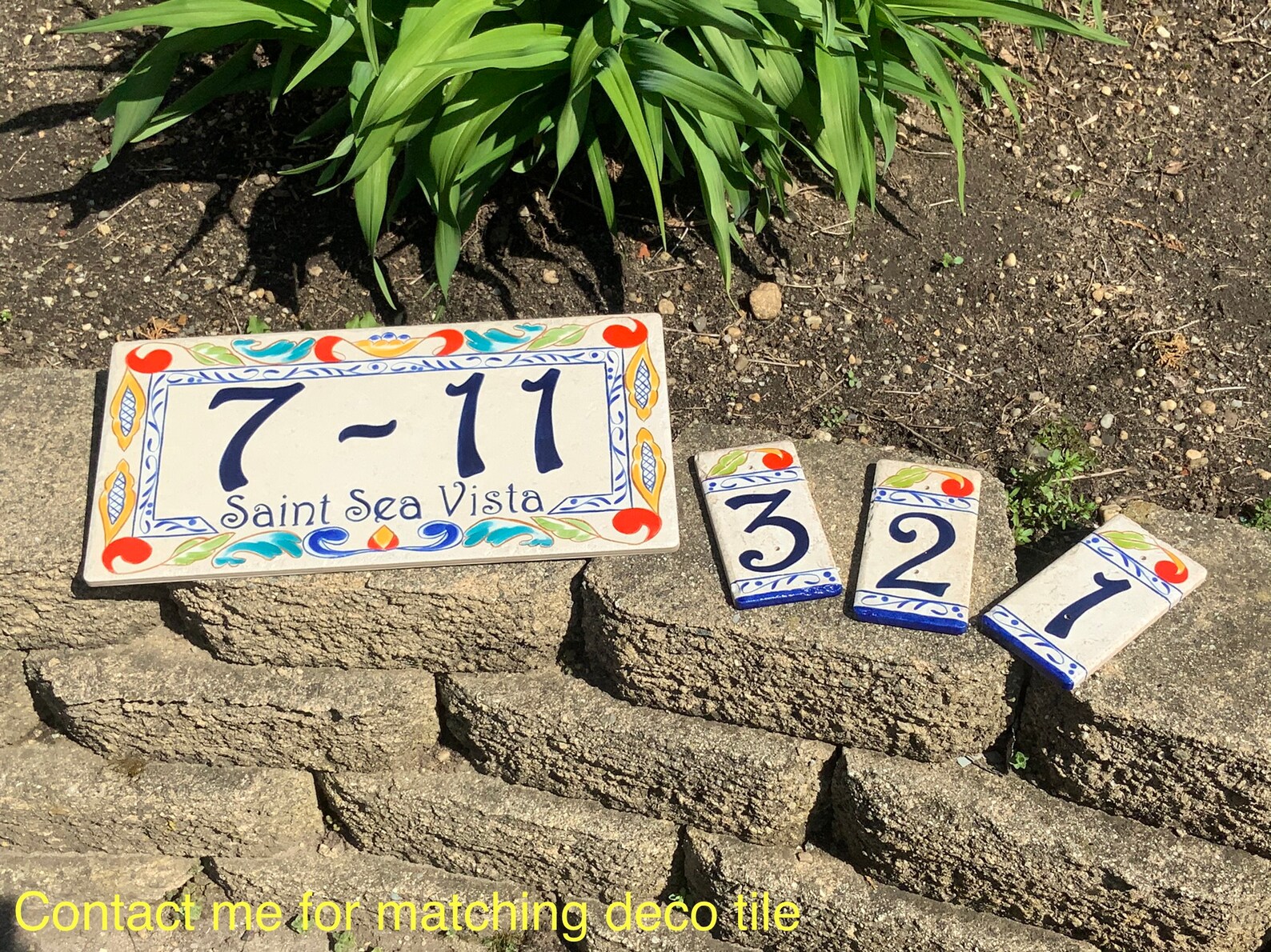 Custom Spanish Address Unusual House Numbers Hand Painted | Etsy