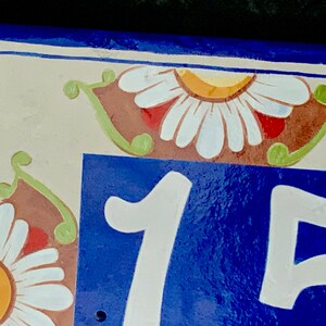 Cobalt Blue Italian House Numbers Plaque, Ceramic House Numbers ...