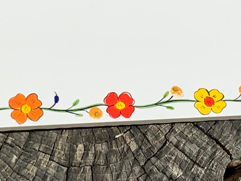 Floral House Number Sign Large Numbers Custom Hand Painted - Etsy