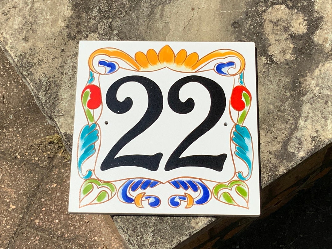 Ceramic House Numbers, House Number Plaque, Italian House Numbers ...
