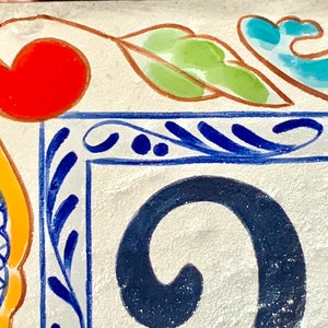 Spanish Decor House Sign Colorful House Numbers Plaque, Custom House ...