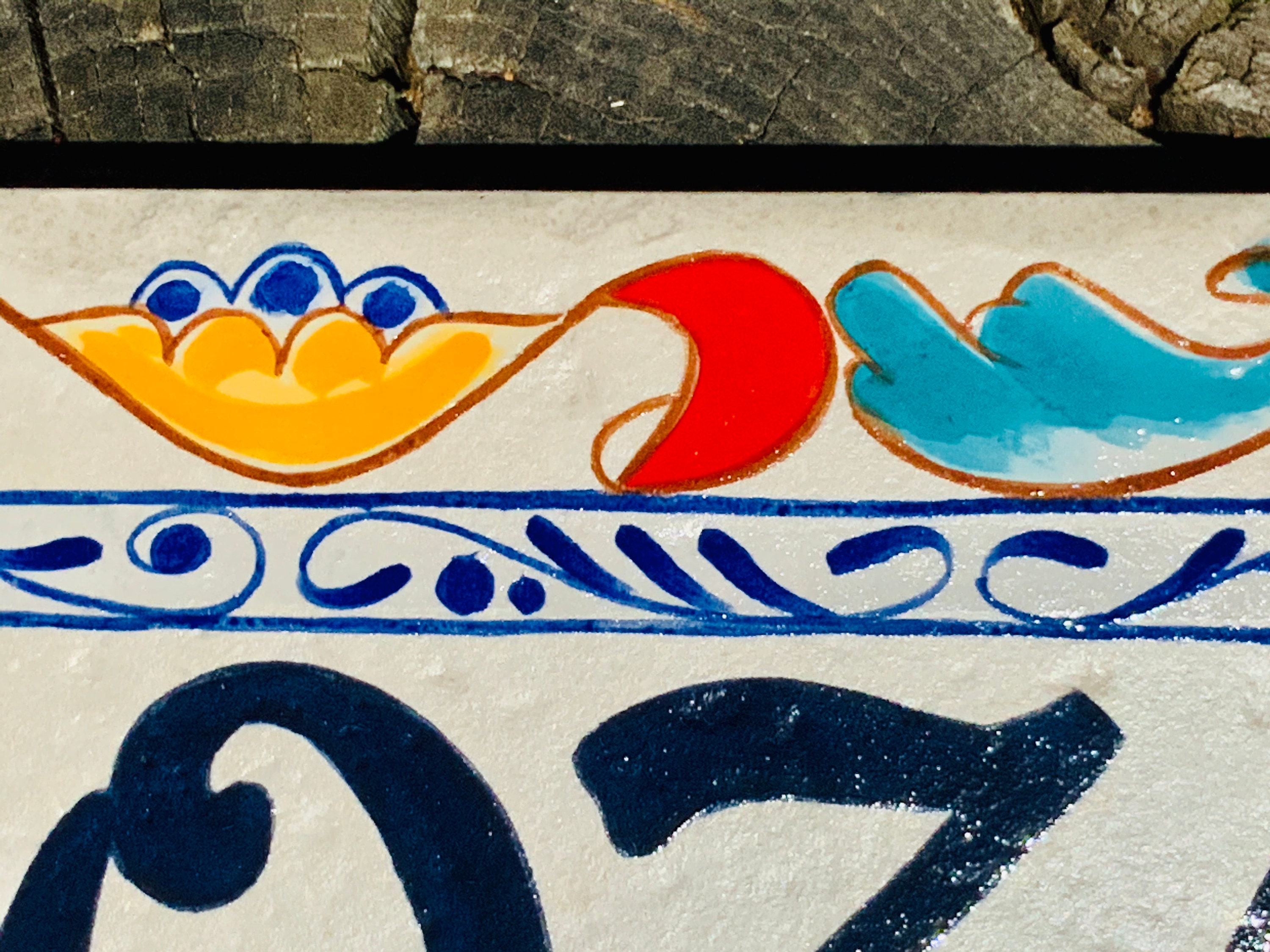 Custom Spanish Address Unusual House Numbers Hand Painted | Etsy