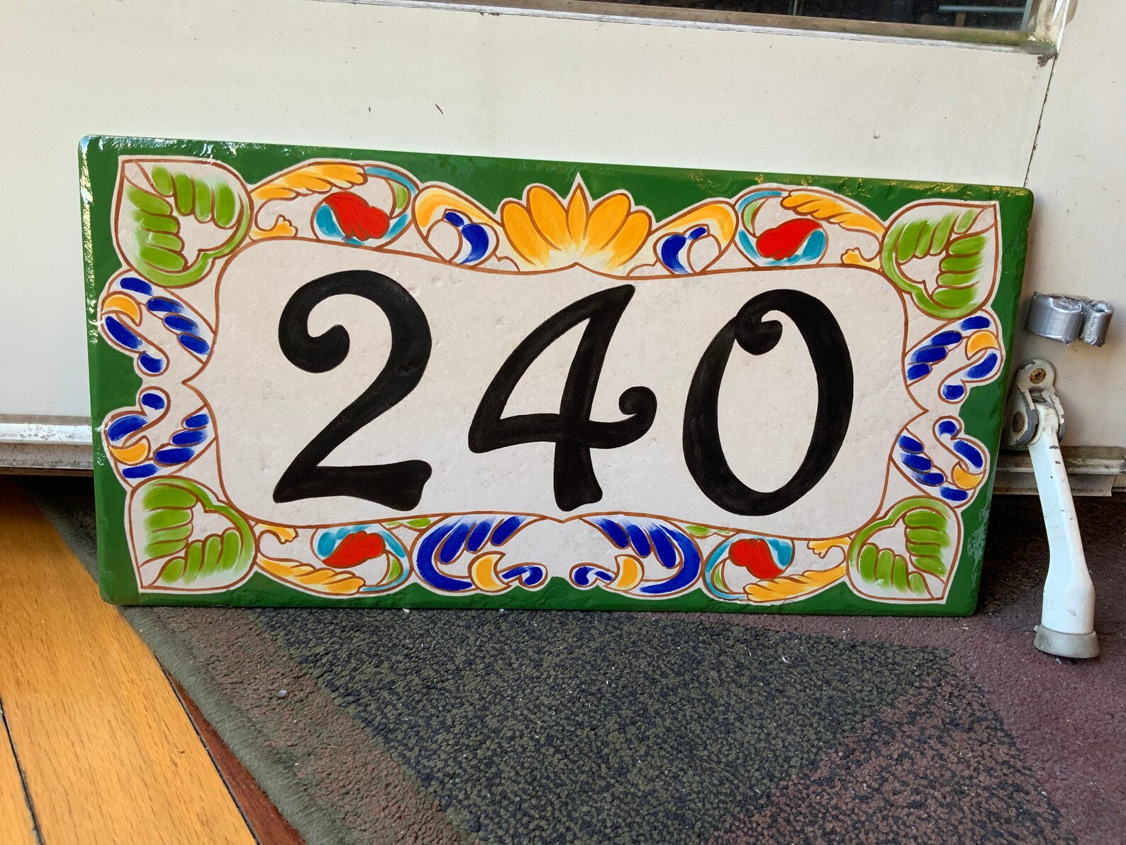 House Numbers Plaque, Hand Painted Porcelain Address Sign, Italian ...