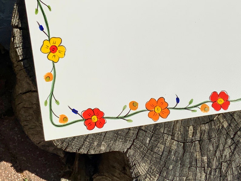 Floral House Number Sign, Large Numbers, Custom Hand Painted Address ...