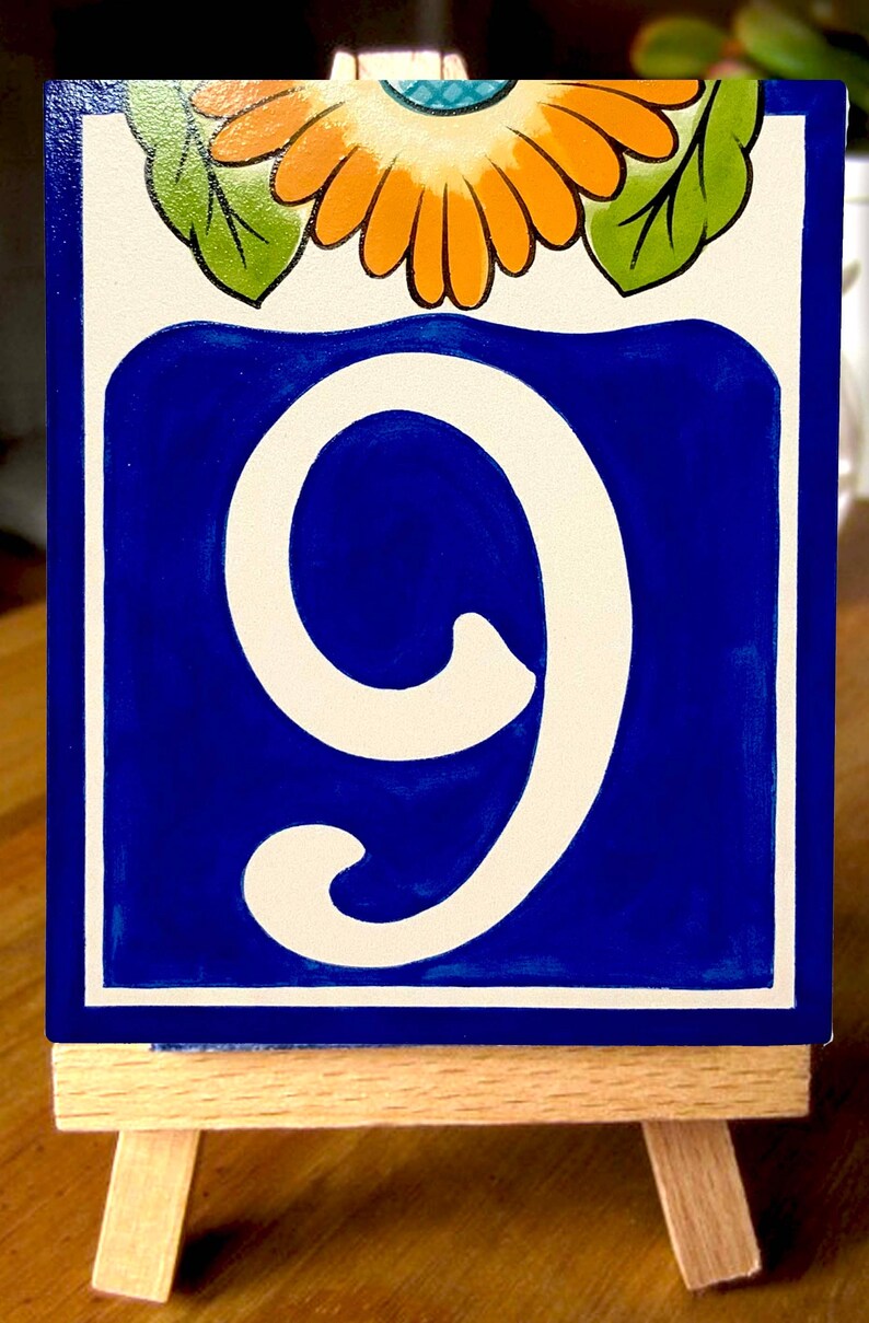 Wedding Table Numbers, Ceramic Floral Numbers for Wedding Tables ...