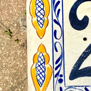 Spanish Decor House Sign Colorful House Numbers Plaque, Custom House ...