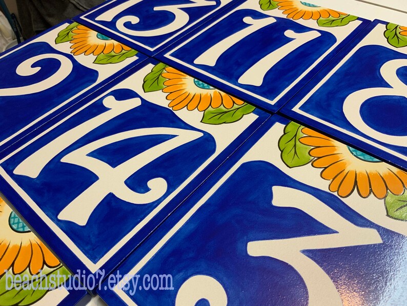 Wedding Table Numbers, Ceramic Floral Numbers for Wedding Tables ...