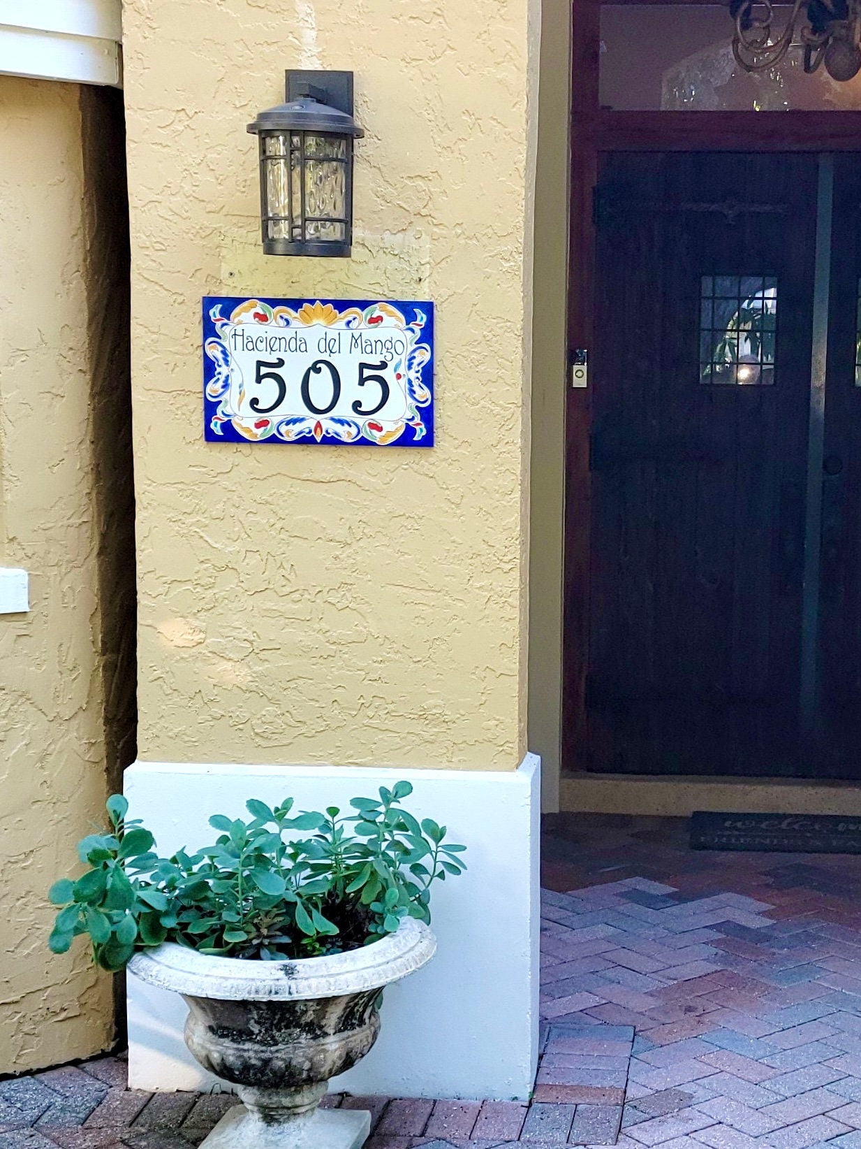 Large House Number Plaque, Lots of Room to Add Your Full Address ...