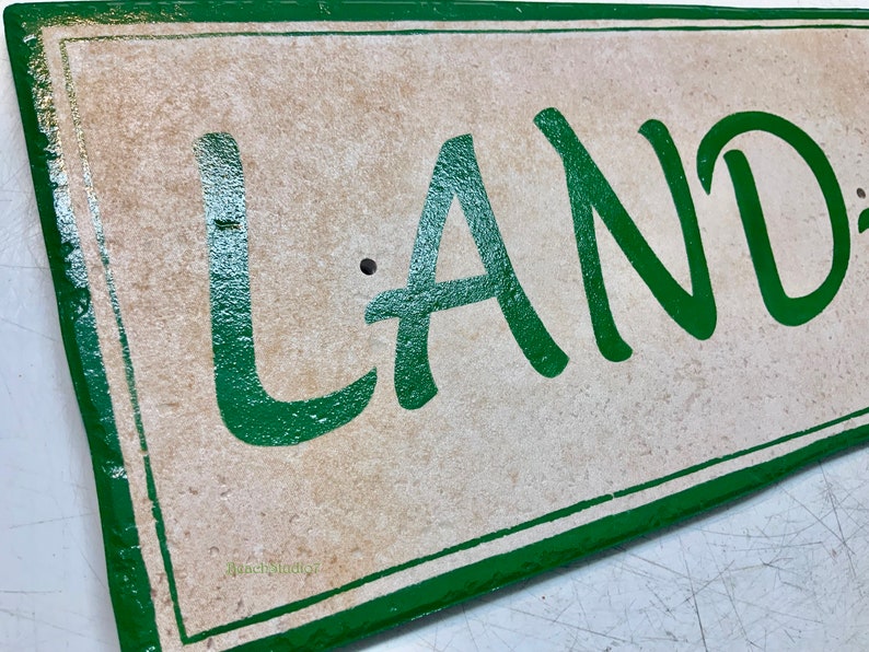 Green Custom House Number Sign Hand Painted Personalized Sign - Etsy