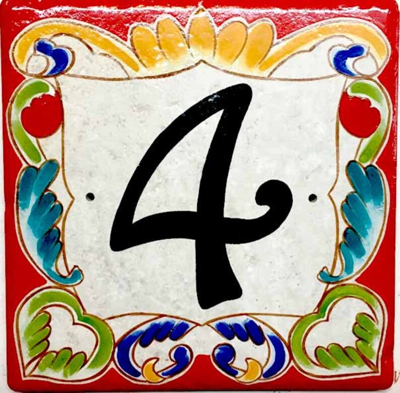 Ceramic house numbers house number plaque Italian house | Etsy