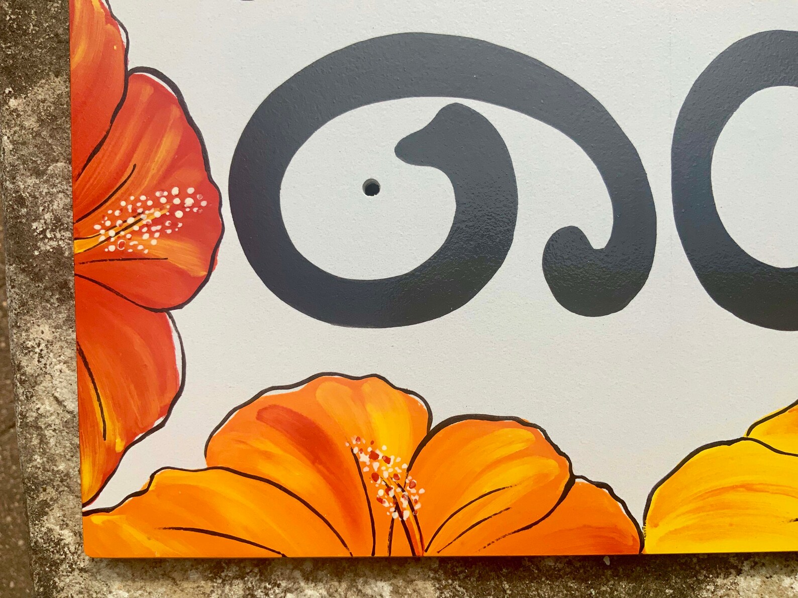 Vertical Sign Colorful House Number Plaque, Ceramic Address Sign for ...