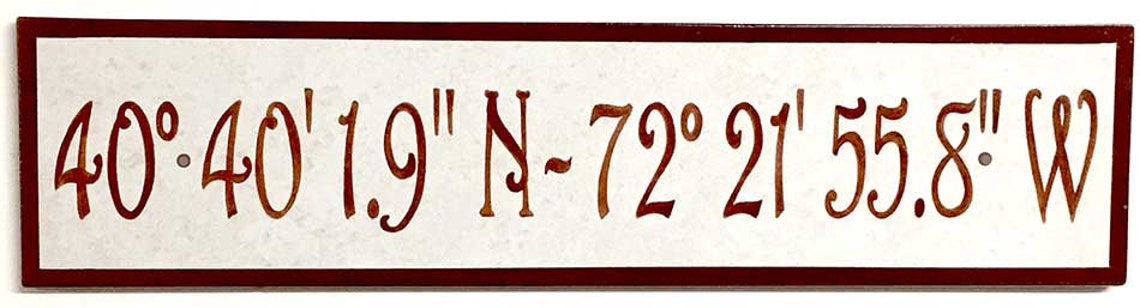 Coordinates Sign Latitude and Longitude GPS Coordinates | Etsy