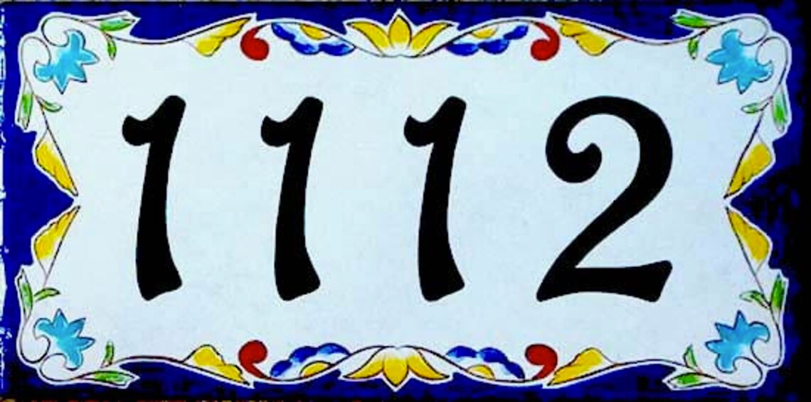 Victorian House Numbers, Porcelain Door Number, Italian and Spanish ...