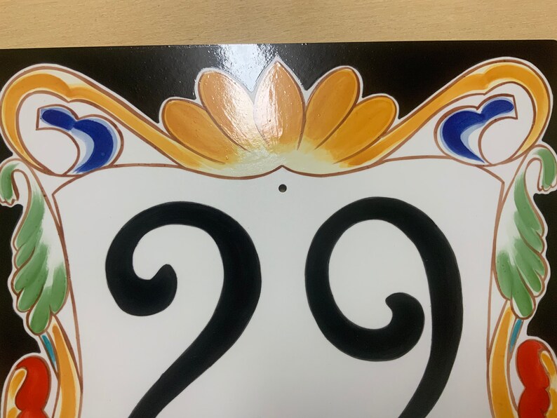 Large and Unique Custom Hand Painted Italian House Numbers - Etsy