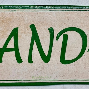 Green Custom House Number Sign Hand Painted Personalized Sign, Address ...
