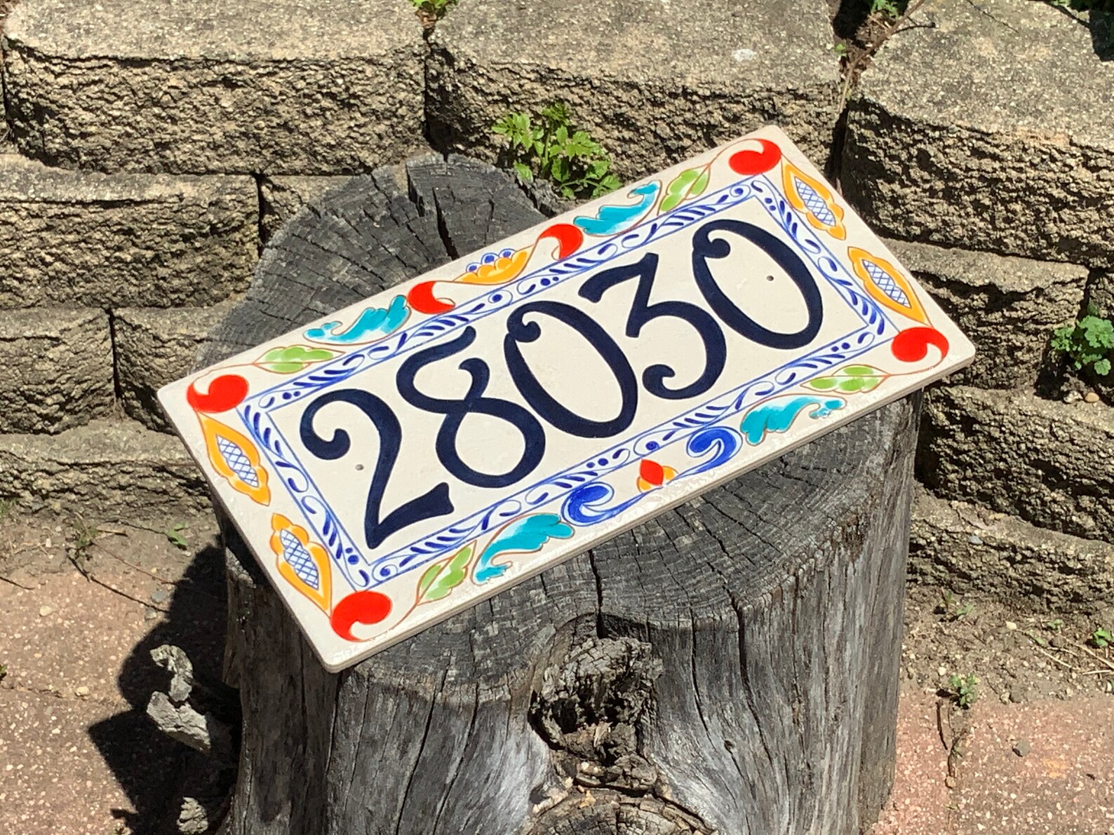 Custom Spanish Address Unusual House Numbers Hand Painted | Etsy