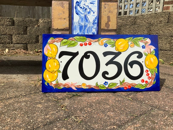 Italian Style House Numbers