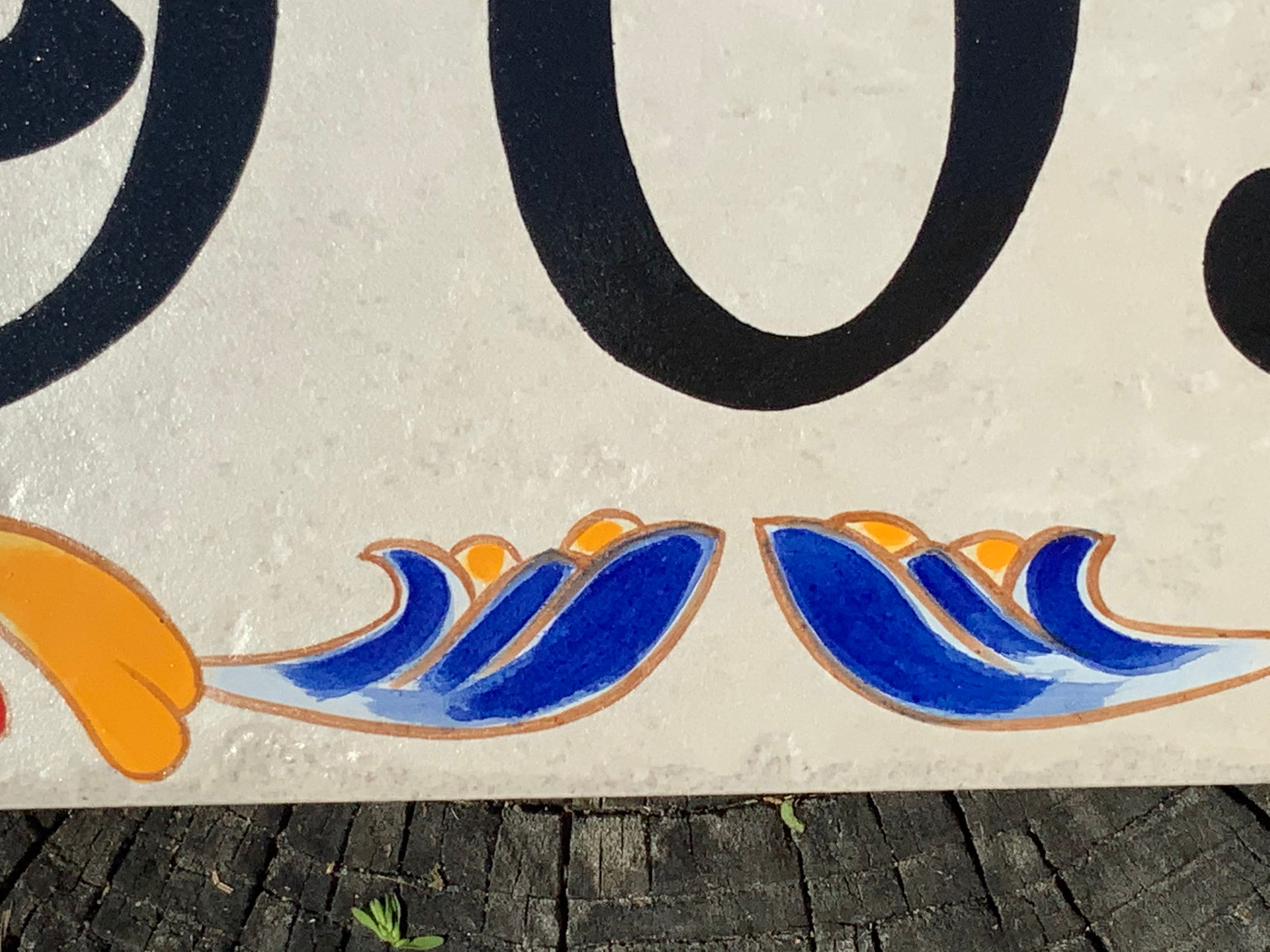 House Numbers Ceramic Custom Hand Painted Address Tiles | Etsy