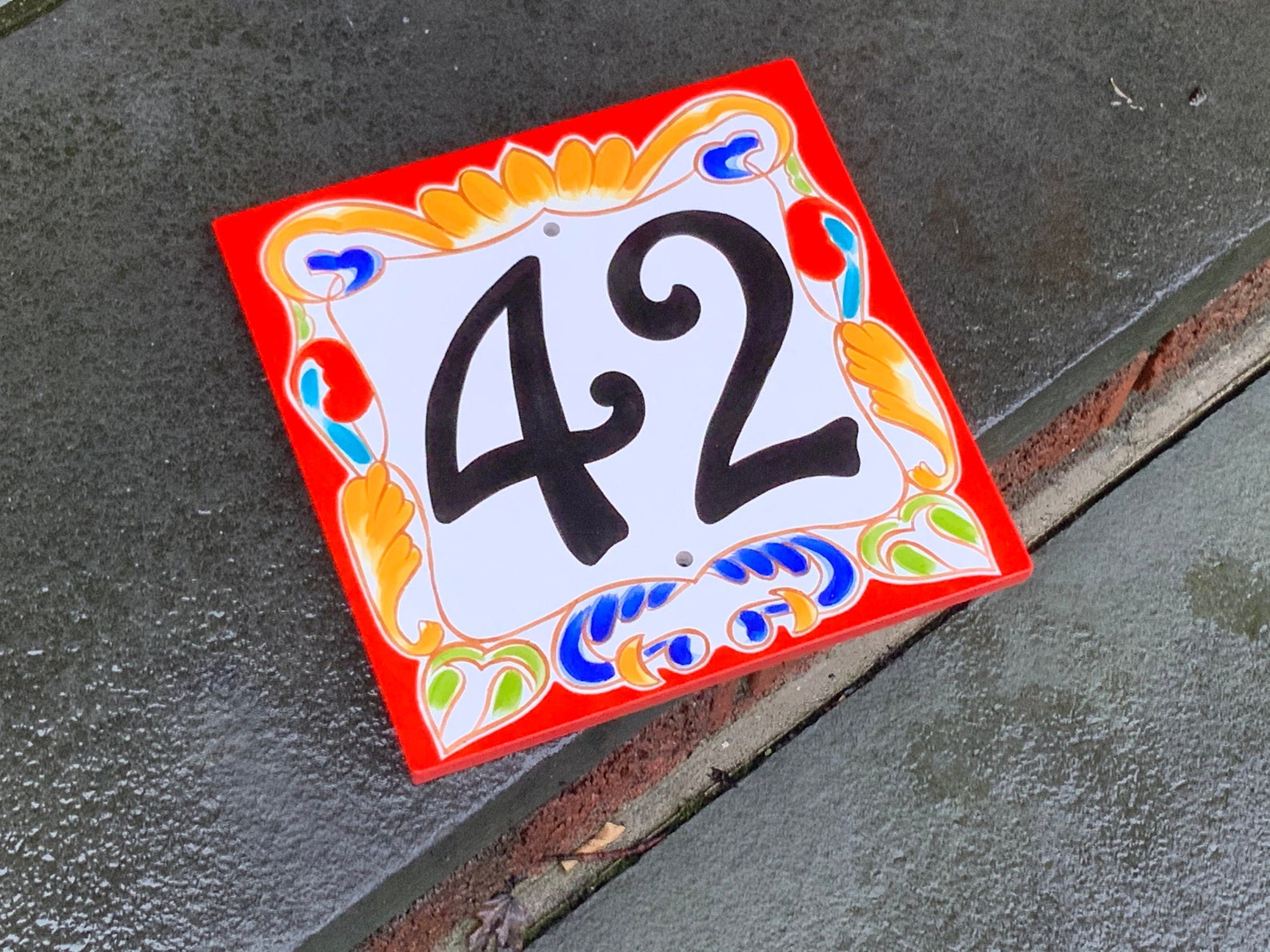 Ceramic House Numbers, House Number Plaque, Italian House Number Design ...